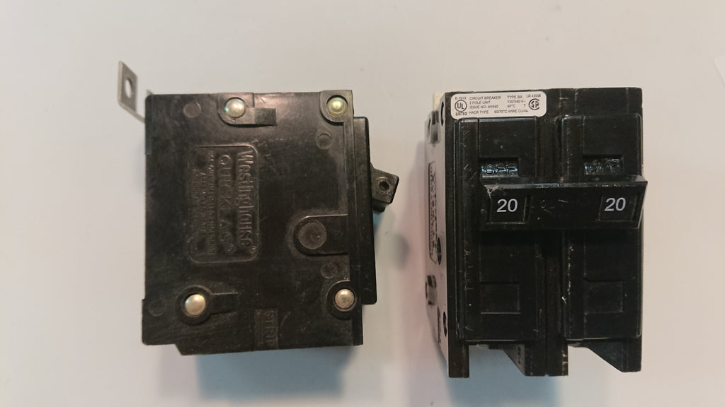 20A 2-Pole 240V Circuit Breaker - Westinghouse - (BA 220) — Metro Systems