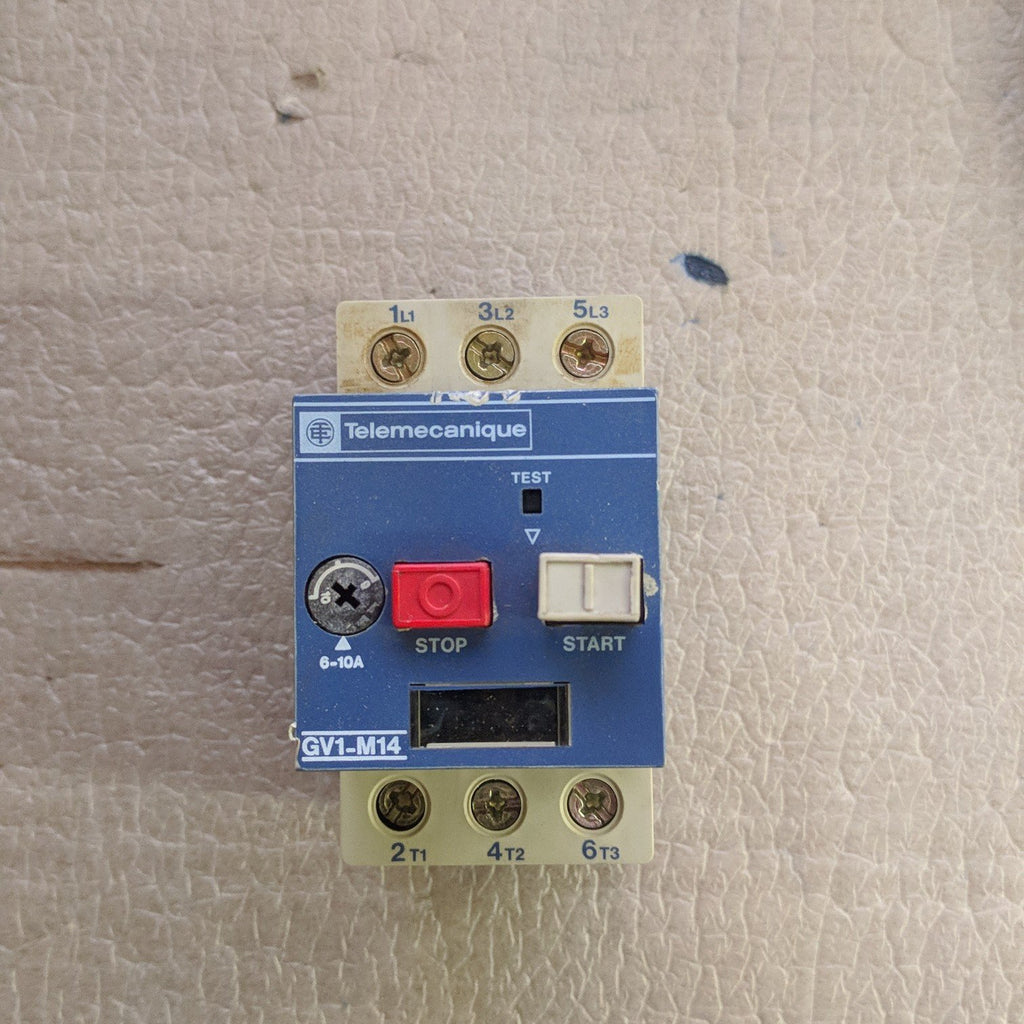 Manual Motor Starter 6 10A 115 575V Telemecanique GV1 M14 Manual Motor Starter 6 10A 115 575V Telemecanique GV1 M14