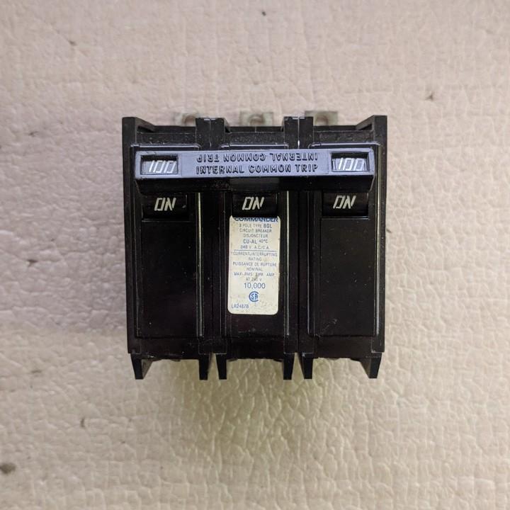 100A 3-Pole 240V Circuit Breaker - Sylvania/Commander - (BQL 3100 ...